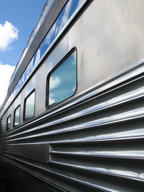 Silver train stock image. Image of holiday, transportation - 4882947
