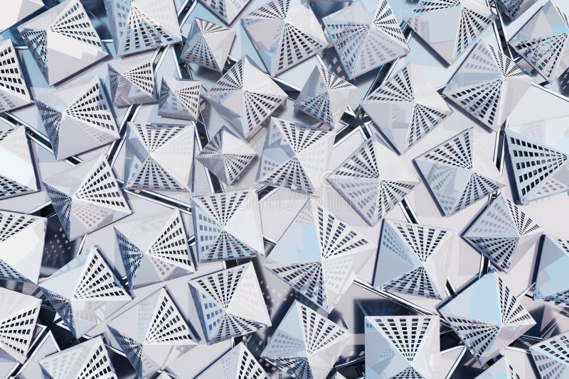 Silver triangle background stock illustration. Illustration of metallic ...