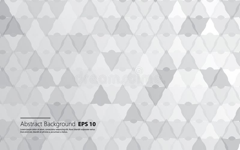 Silver Triangle Geometric Abstract Background Vector Stock Vector ...