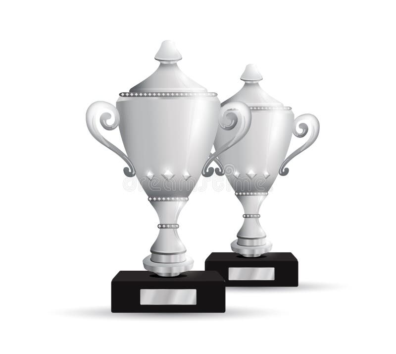 A silver trophy stock vector. Illustration of silver - 94714887