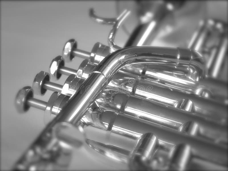 Silver Trumpet stock photo. Image of lesson, march, marching - 1585044