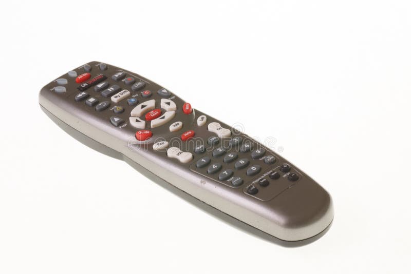 Silver Universal Remote Control Stock Image - Image of grey ...