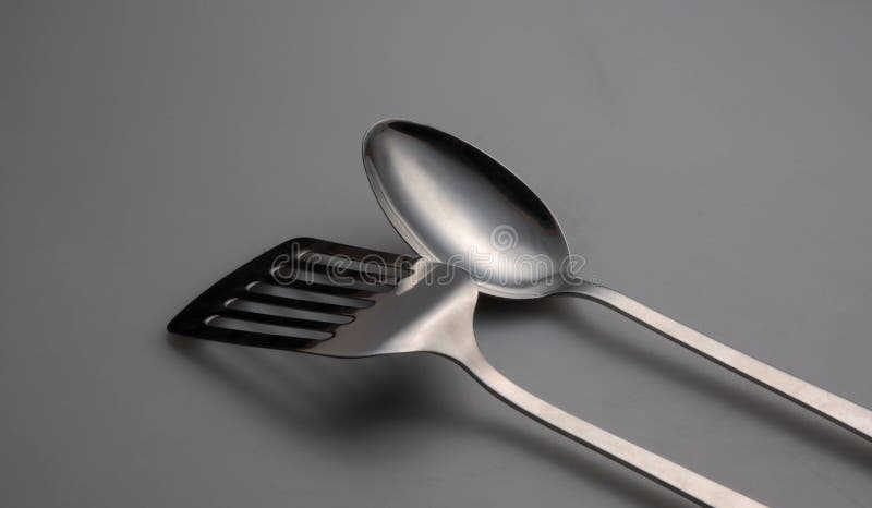 Silver utensils stock image. Image of dishes, object - 43965441