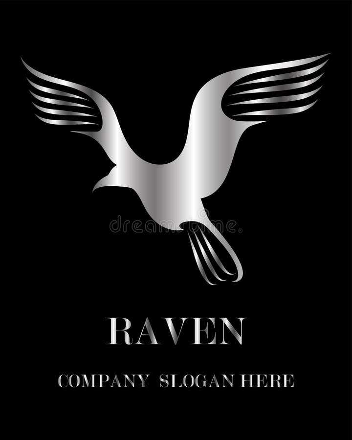 Raven Heraldry Coat Of Arms. Labels, Emblems And Design Elements For ...
