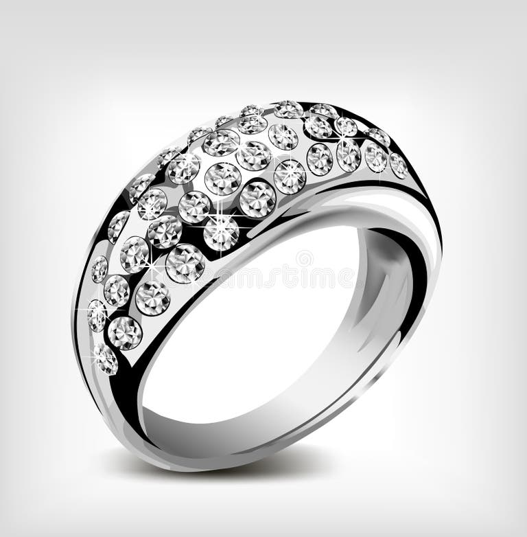 Precious Stone Jewel Silver Ring Stock Illustrations – 7,412 Precious ...