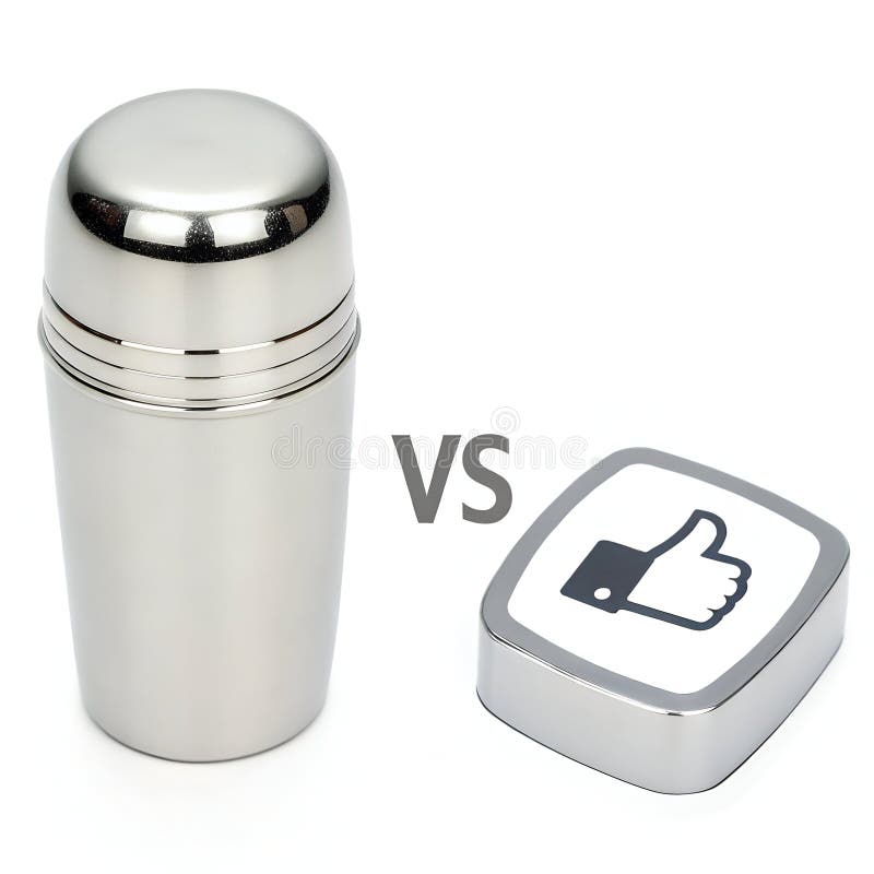 Silver Versus Icon Isolated on White Stock Illustration - Illustration ...