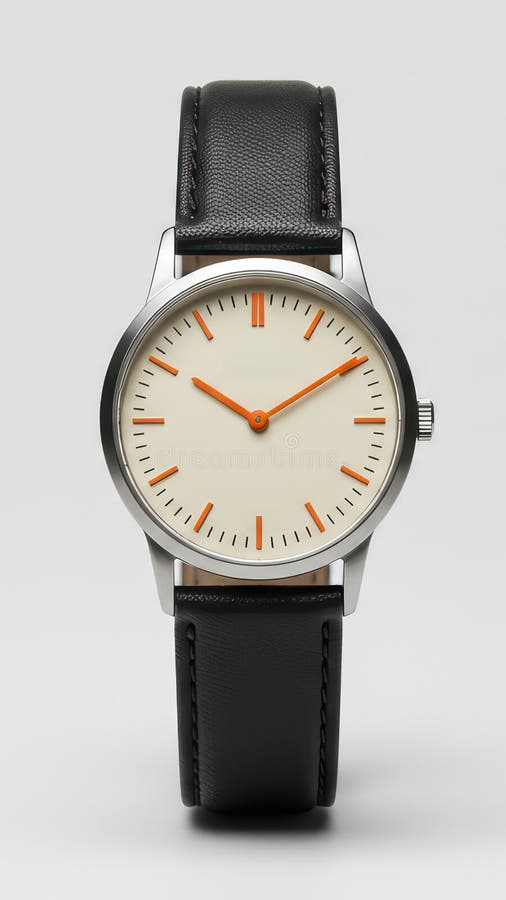 Classic Minimalist Wristwatch Stock Illustration - Illustration of ...