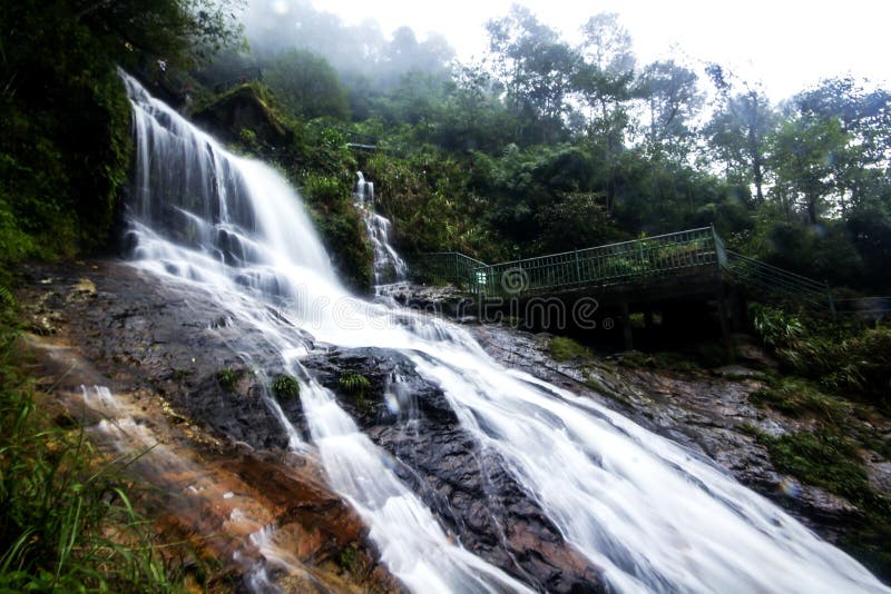 Silver Waterfall is a Beautiful Waterfall in Sapa. Stock Photo - Image ...
