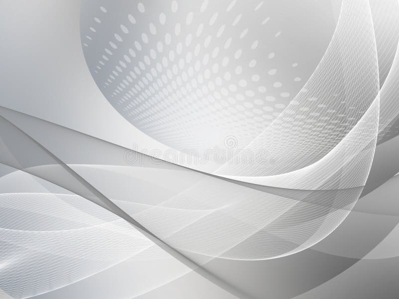 Silver Wave Abstract Background Stock Illustration - Illustration of ...