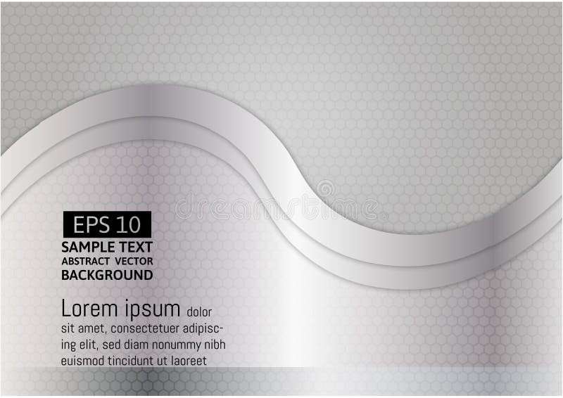 Silver Wave Abstract Vector Background Stock Vector - Illustration of ...