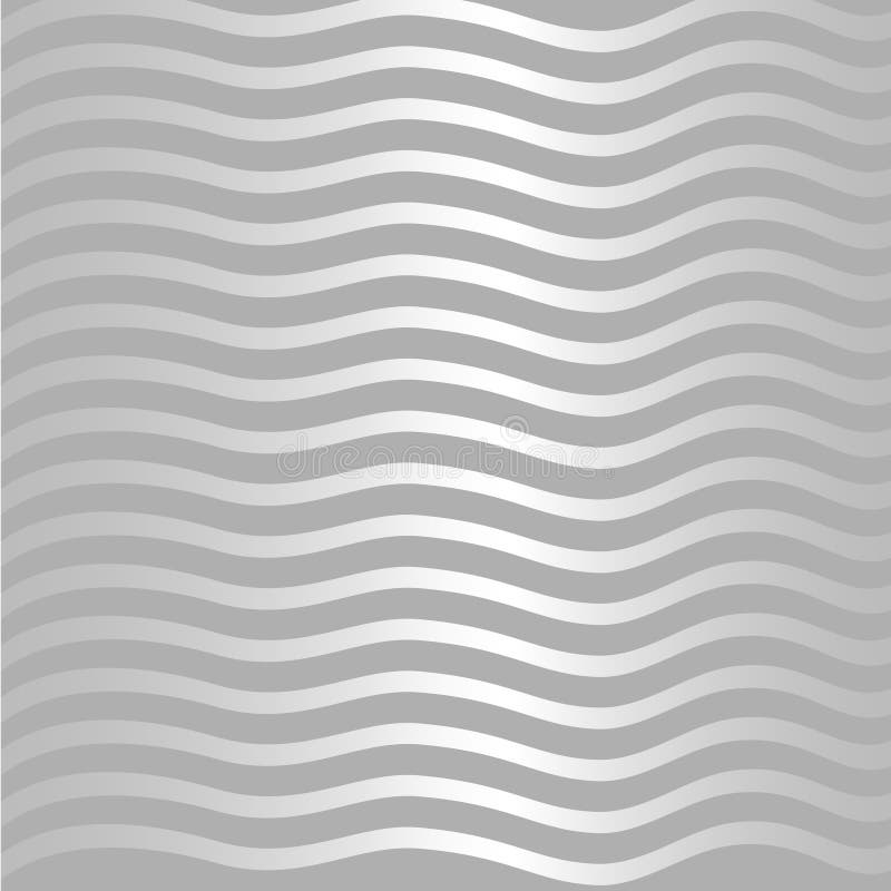 Silver wave pattern stock vector. Illustration of striped - 69315624