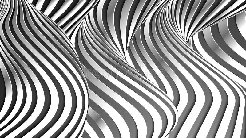 Silver Waves Pattern. Stainless Steel Background Vector. EPS 10 Stock ...