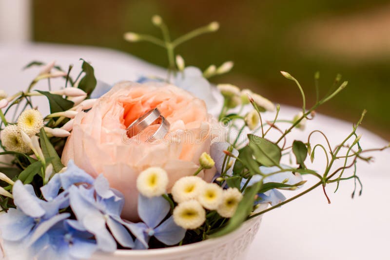 Silver wedding rings stock image. Image of jewels, composition - 72549559