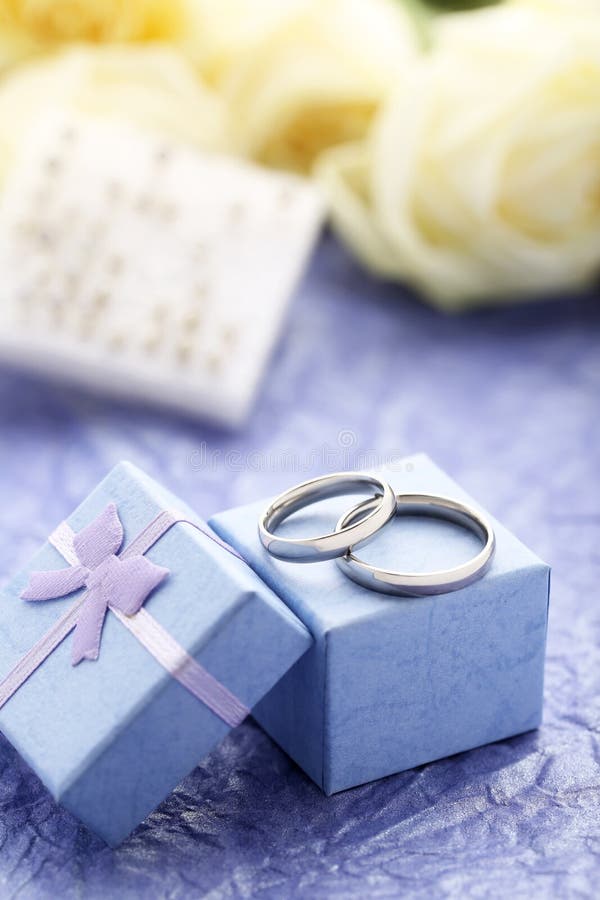 Silver wedding rings stock image. Image of marry, couple - 63693675