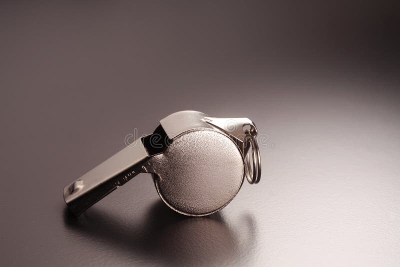 Silver whistle stock image. Image of shot, sound, whistle - 49984033