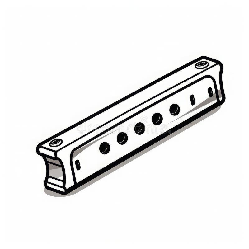 Silver and White Line Drawing Pin with Sharp Perspective Angles Stock ...