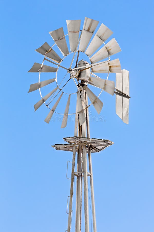 Silver Windmill stock image. Image of colors, farming - 38110067