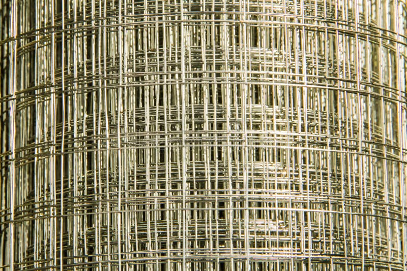 Barbed Wire and Iron Net Roll Stock Image - Image of chain, enclose ...