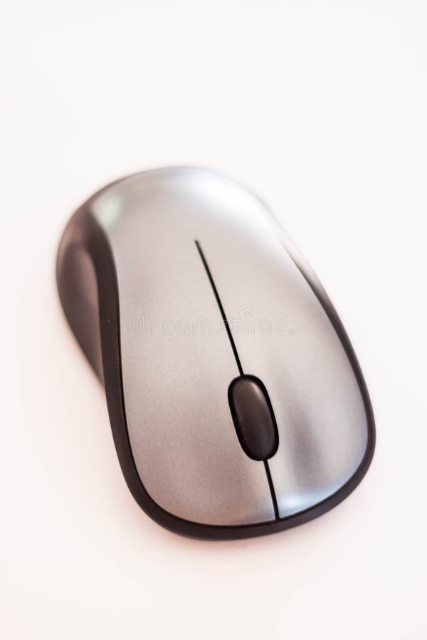 Silver wireless mouse stock image. Image of optical, business - 30984671