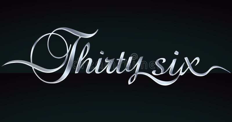 36 in Silver Words stock photo. Illustration of words - 378816570