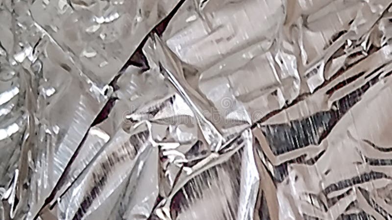 Silver Wrapped Foil Detail Texture Stock Image - Image of industrial ...