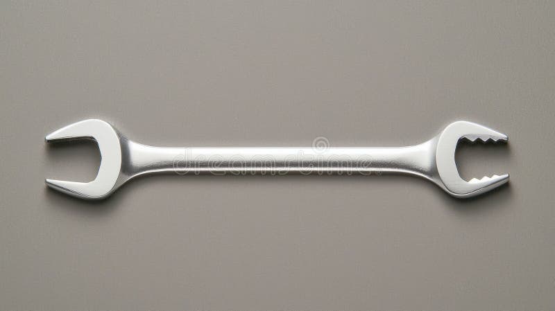 A Silver Wrench with a Unique Design. Stock Photo - Image of bolt ...