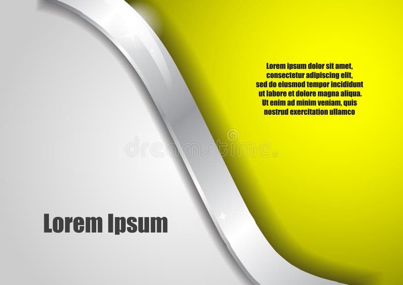 Silver and Yellow Metal Abstract Background Stock Vector - Illustration ...