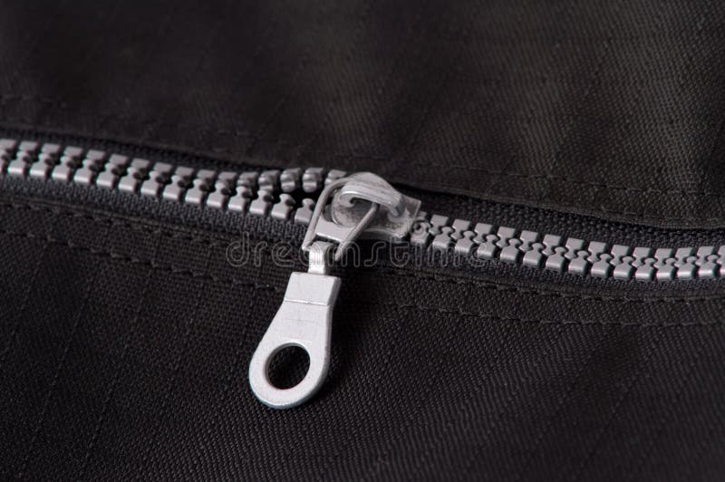Silver zipper stock image. Image of concept, open, single - 7141619