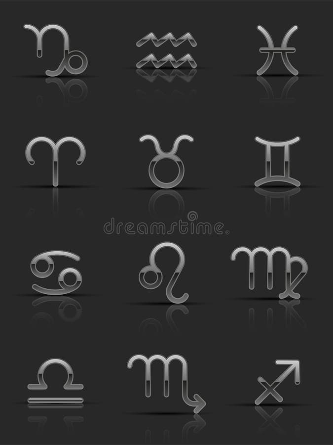 Set of silver icons stock vector. Illustration of bundle - 43295554