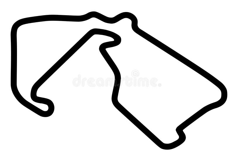 Silverstone Grand Prix Circuit Stock Vector - Illustration of racetrack ...