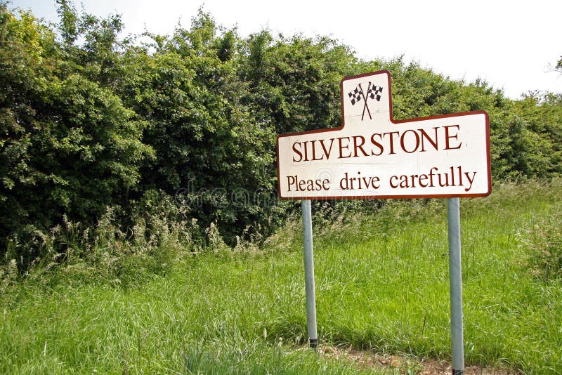 Silverstone sign stock image. Image of grand, speed, signage - 6199699