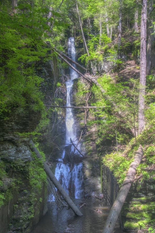 Silverthread Falls in Dingmans Ferry Pennsylvania Stock Photo - Image ...