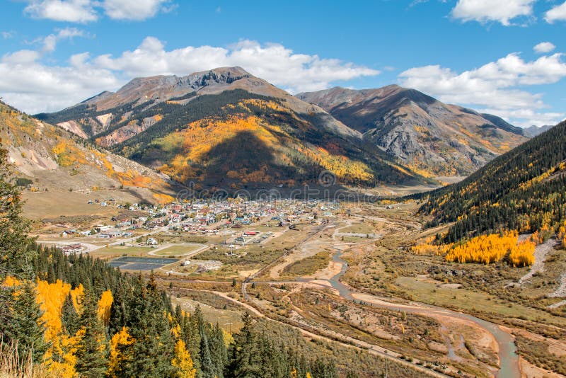 Silverton Colorado Landscape in Fall Stock Image - Image of foliage ...