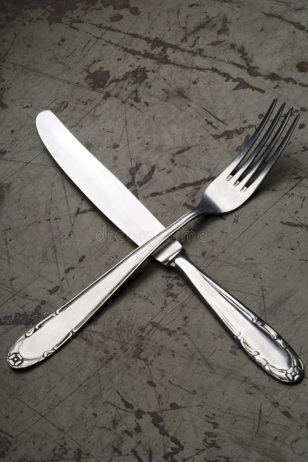 Silverware stock image. Image of tools, cutlery, crossed - 4833259