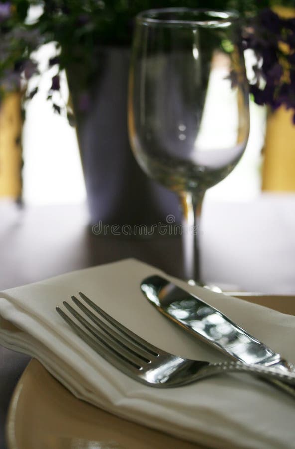 Silverware on the Dinner Table Stock Photo - Image of room, plate: 5584502