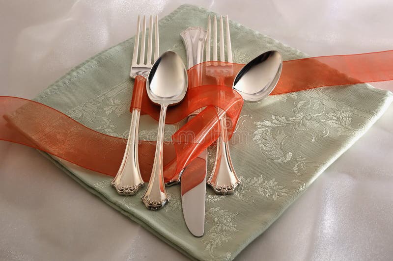 Silverware II stock image. Image of spoon, fork, dining - 529117