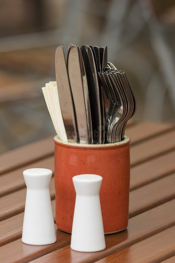 Silverware on table stock image. Image of outdoor, silverware - 71663763