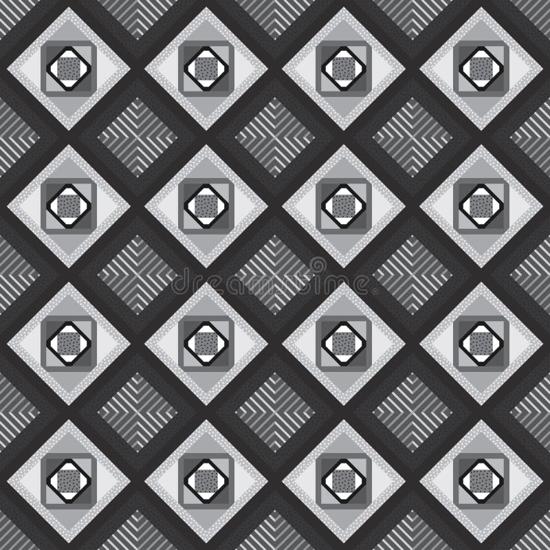 Cool Grey Blue Stars Modern Geometric Pattern Stock Vector ...