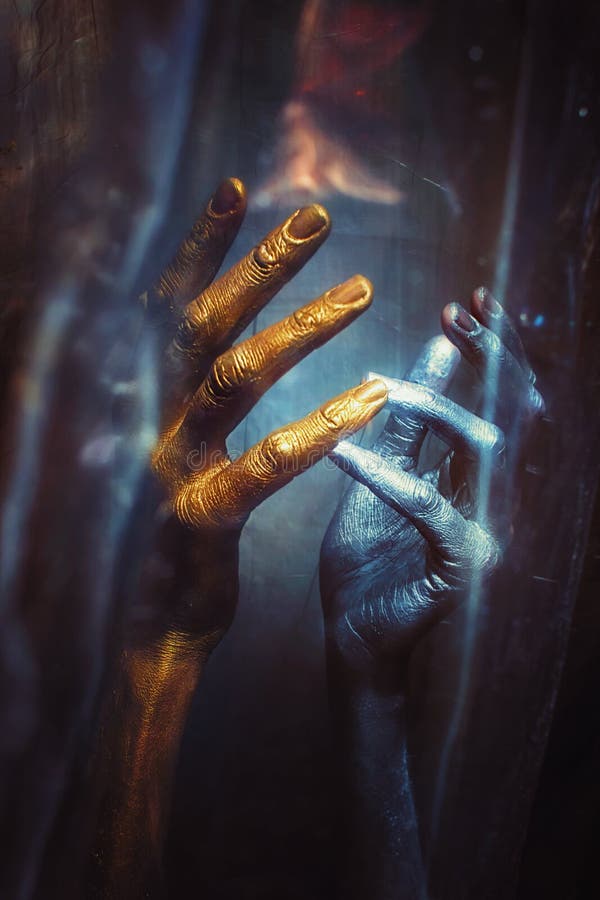 Beautiful Male Hands Silver Paint Photos - Free & Royalty-Free Stock ...