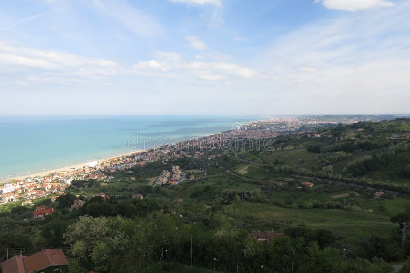 Silvi Marina beach stock image. Image of sandy, coast - 58084117