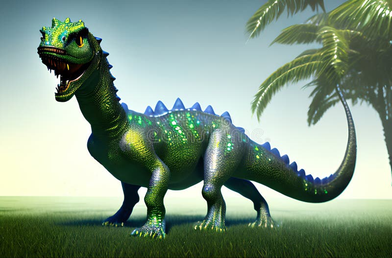 Silvisaurus Dinosaur, Generative AI Illustration Stock Image - Image of ...