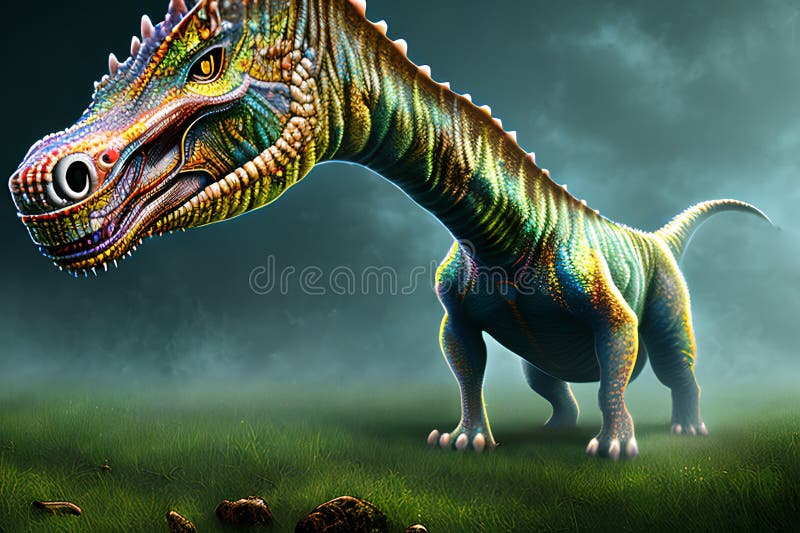 Silvisaurus Dinosaur, Generative AI Illustration Stock Illustration ...