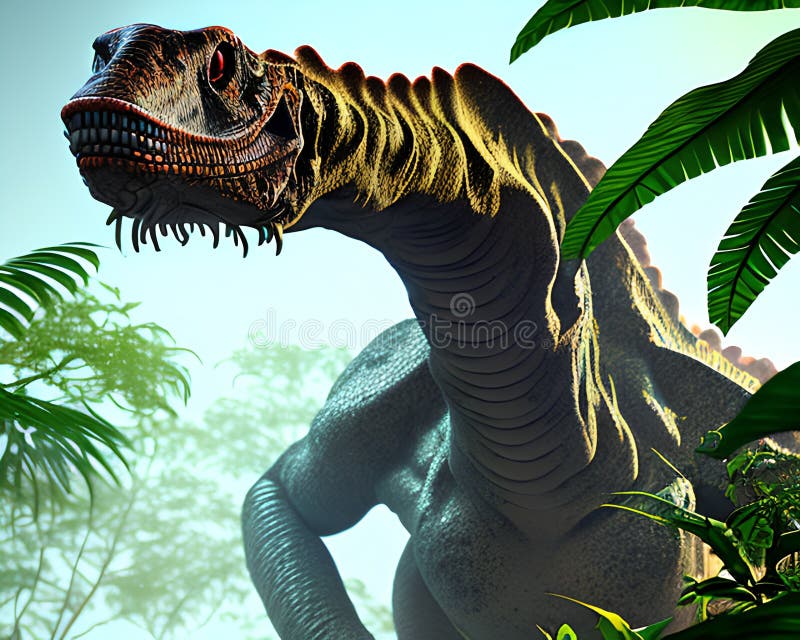 Silvisaurus Dinosaur, Generative AI Illustration Stock Illustration ...