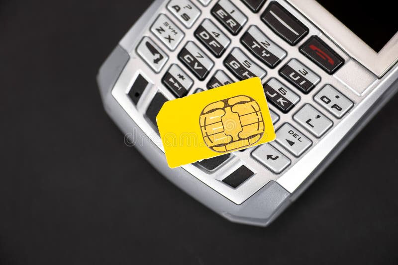 Mobile Phone with Sim Cards Stock Image - Image of electronics, modern ...