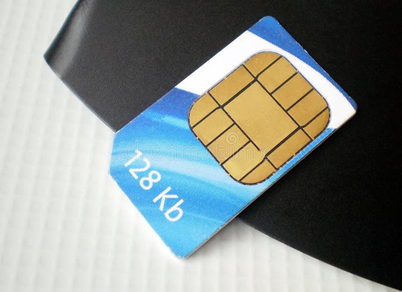 SIM card phone stock photo. Image of communicate, identification - 14803994