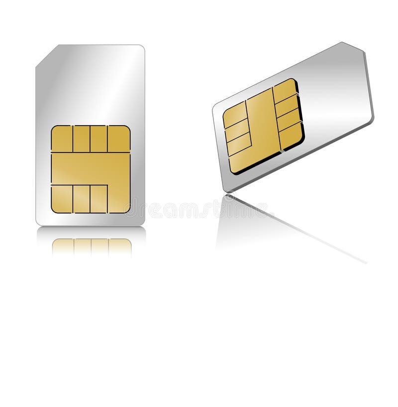 Sim card stock illustration. Illustration of technology - 24806962