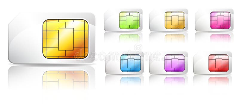 Sim card stock vector. Illustration of card, smart, communication ...