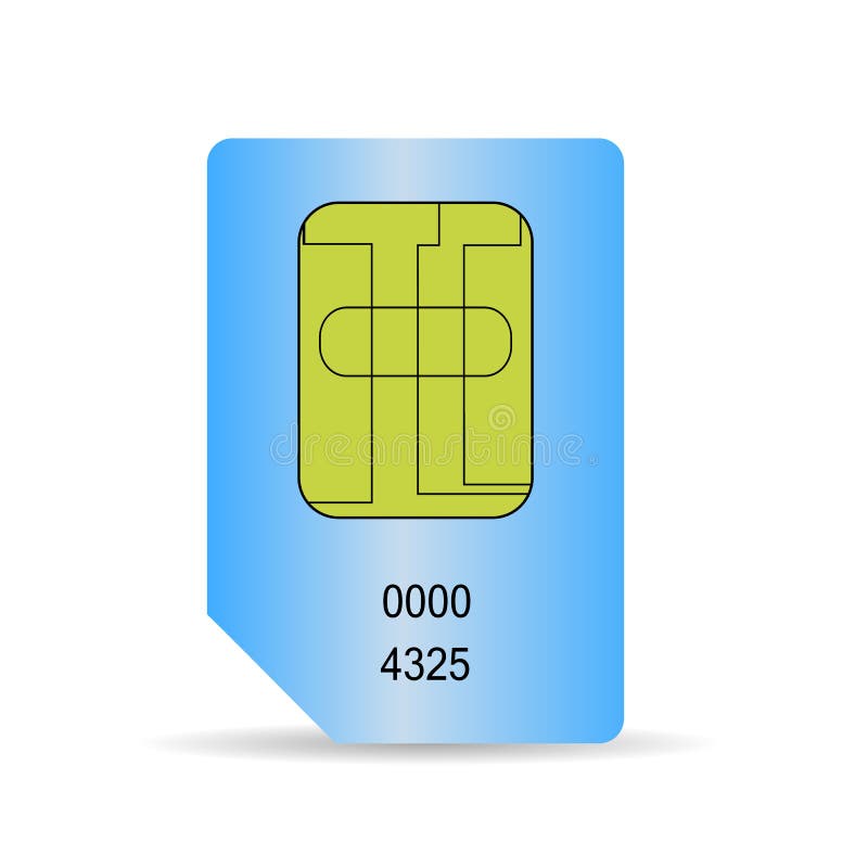 SIM Card stock vector. Illustration of electronics, global - 52783757