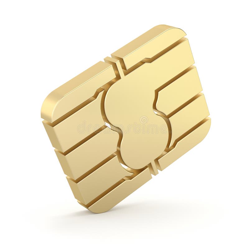 SIM Card or Credit Card Concept Stock Illustration - Illustration of ...