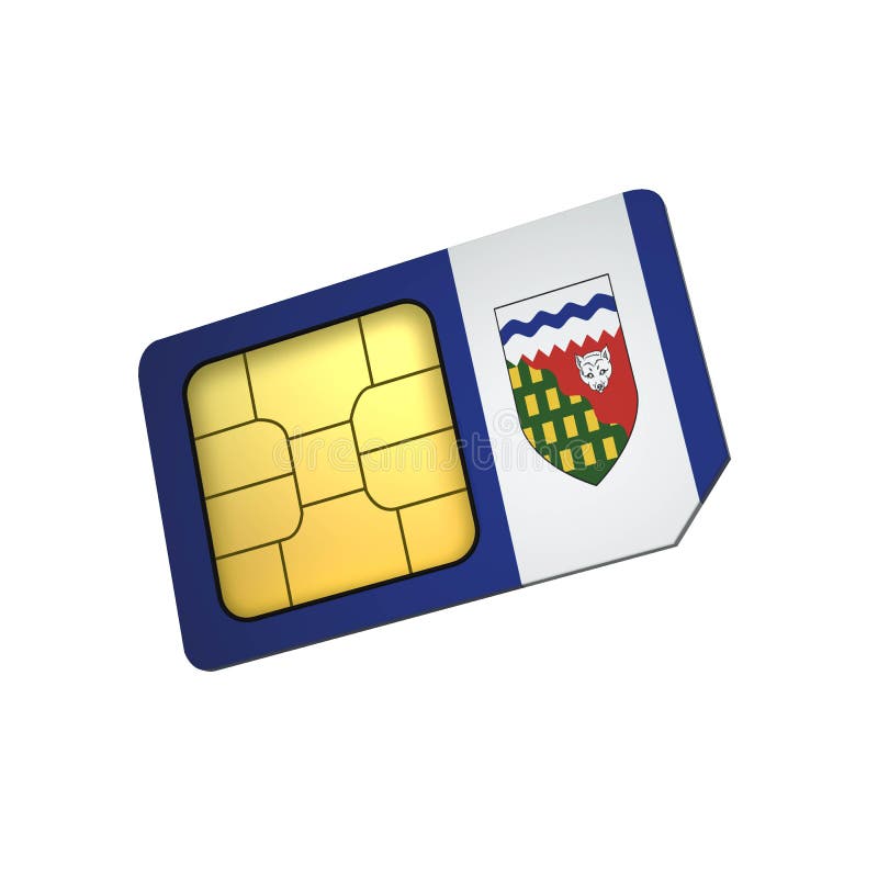 SIM Card with Flag of Northwest Territories a Concept of Northwest ...